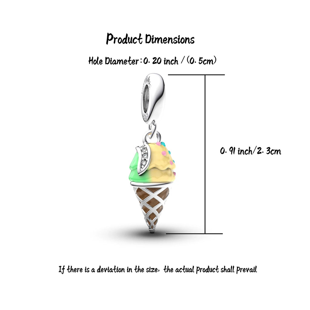 Ice Cream Charm | Pandora Bracelet Compatible – Planet Charms