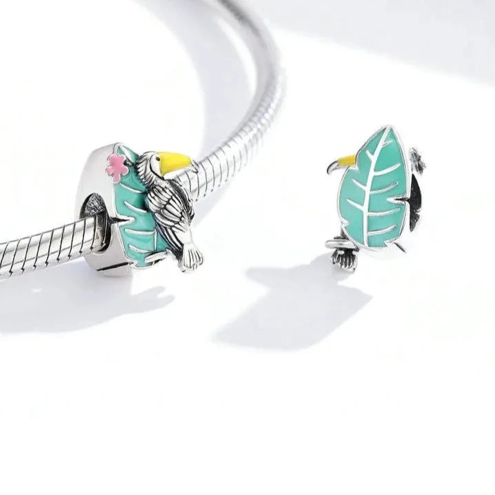 Colorful Toucan Charm 🐦 - Fits Pandora Bracelets – Planet Charms