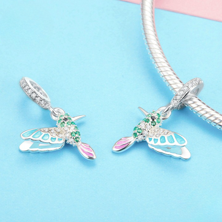 Hummingbird Charm 🐦 - Fits Pandora Bracelets – Planet Charms