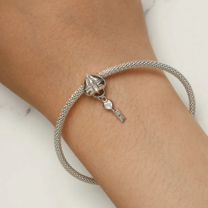Heart & Key Charm ️🔑 - Fits Pandora Bracelets – Planet Charms