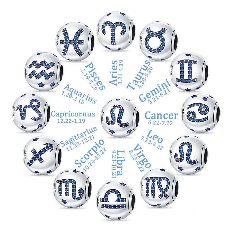 Gemini Zodiac Charm ♊ - Fits Pandora Bracelets – Planet Charms