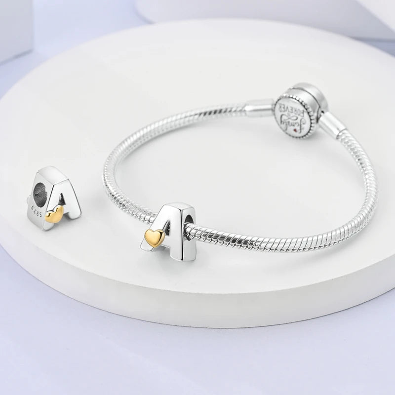 Gold Letter A Charm 💛 - Fits Pandora Bracelets – Planet Charms