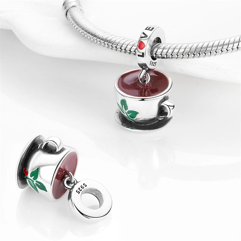 I Love Tea Charm | Pandora Bracelet Compatible – Planet Charms