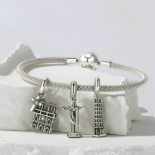 Christ the Redeemer Charm | Pandora Bracelet Compatible – Planet Charms