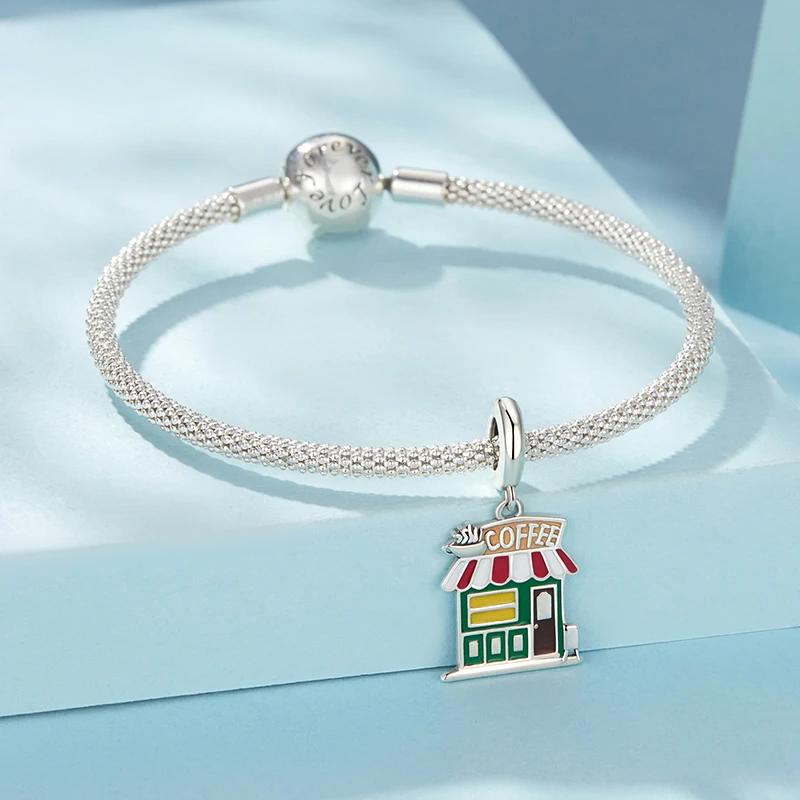 Coffee Shop Charm | Pandora Bracelet Compatible – Planet Charms