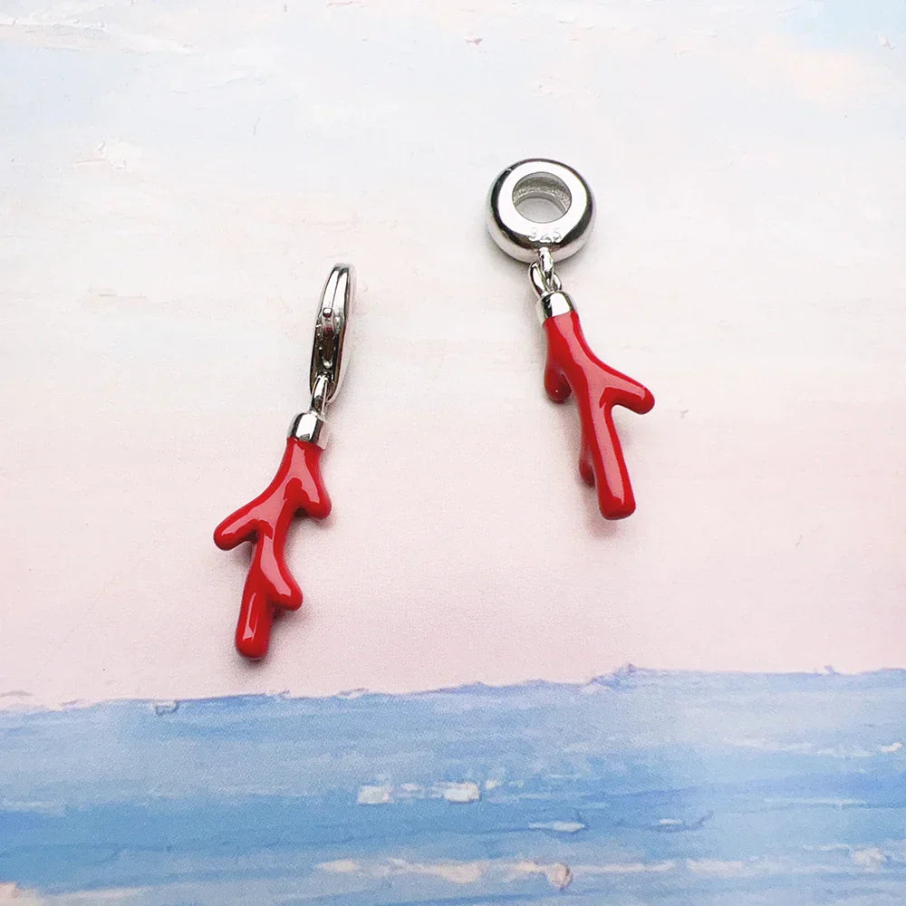 Coral Charm 🌺 - Fits Pandora Bracelets – Planet Charms