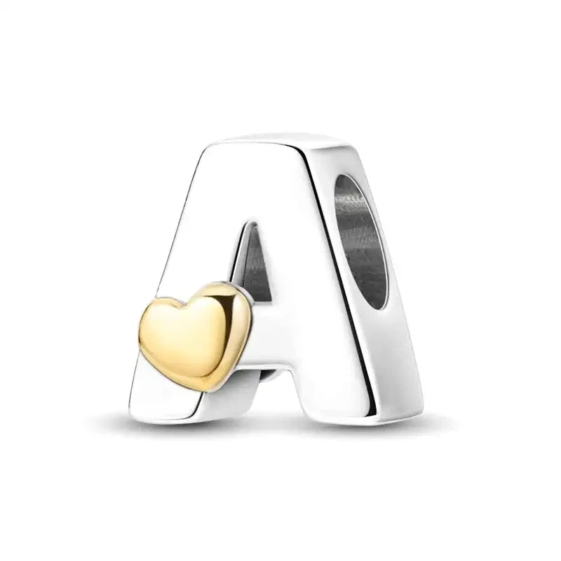 Gold Letter A Charm 💛 - Fits Pandora Bracelets – Planet Charms