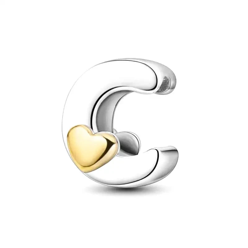 Gold Letter C Charm | Pandora Bracelet Compatible – Planet Charms