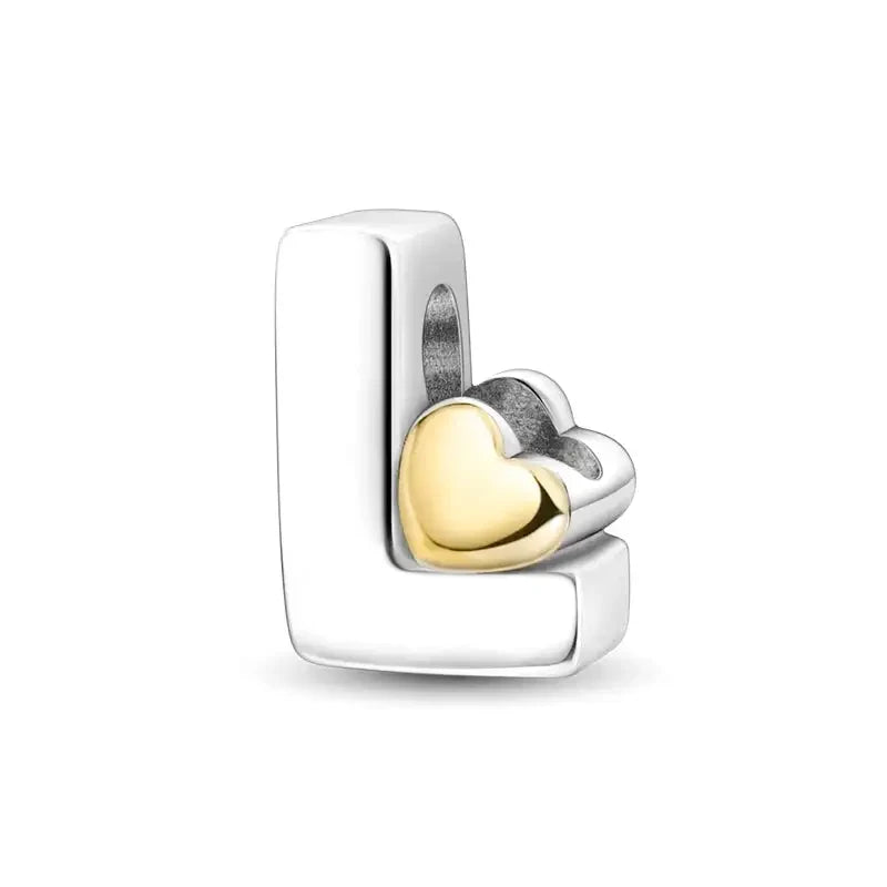 Gold Letter L Charm | Pandora Bracelet Compatible – Planet Charms