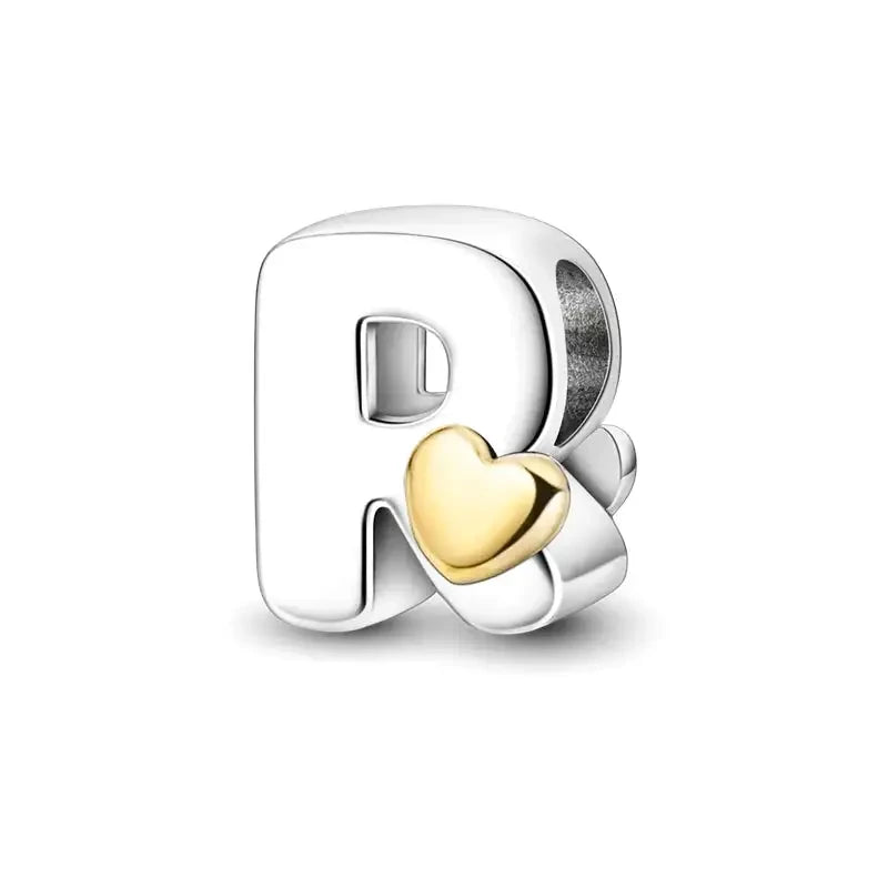 Gold Letter R Charm 💛 - Fits Pandora Bracelets – Planet Charms