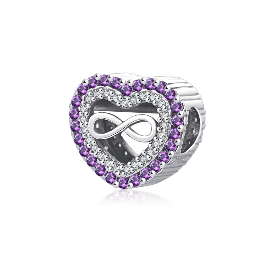 Heart Infinity Symbol Charm | Pandora Bracelet Compatible – Planet Charms