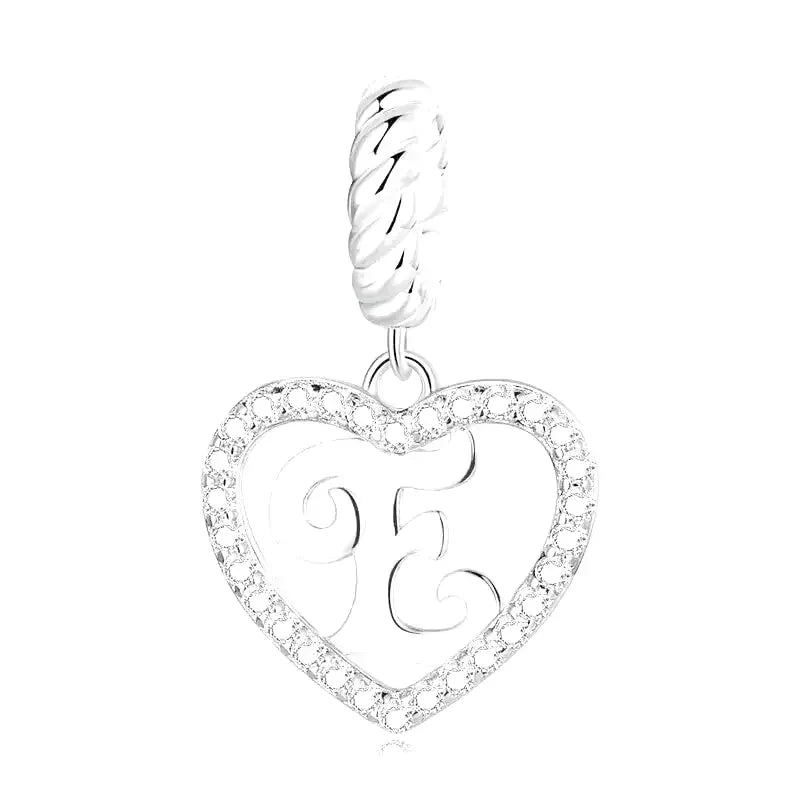 Heart Letter E Charm ️ - Fits Pandora Bracelets – Planet Charms