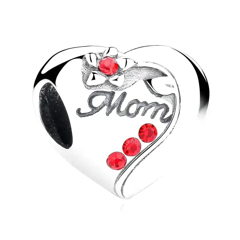 Heart Mom Charm ️👩 - Fits Pandora Bracelets – Planet Charms
