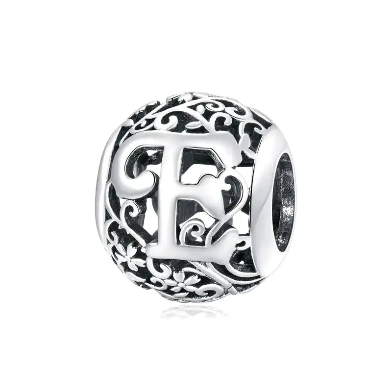 Letter E Bead 🅴 - Fits Pandora Bracelets – Planet Charms