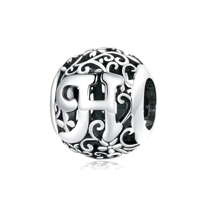 Letter H Bead | Pandora Bracelet Compatible – Planet Charms