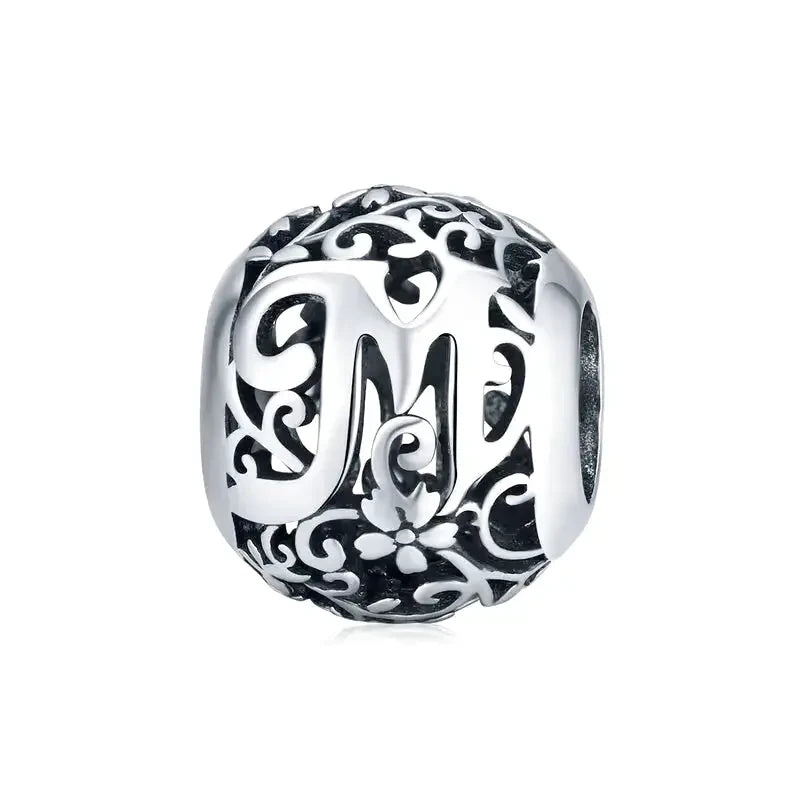 Letter M Bead | Pandora Bracelet Compatible – Planet Charms