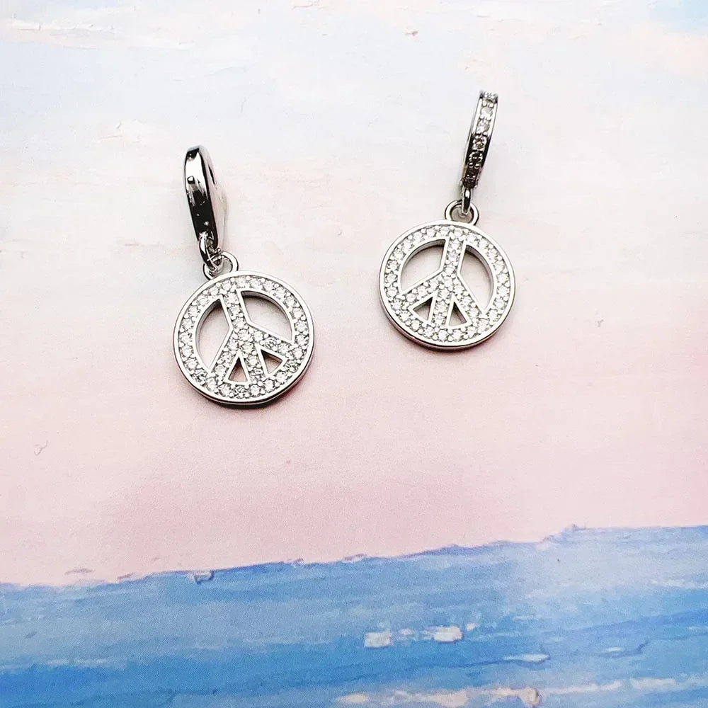 Peace Sign Charm ️ - Fits Pandora Bracelets – Planet Charms