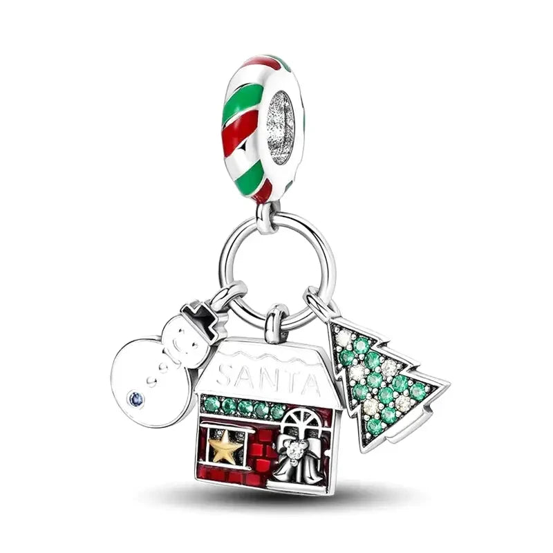 Santa House Charm | Pandora Bracelet Compatible – Planet Charms