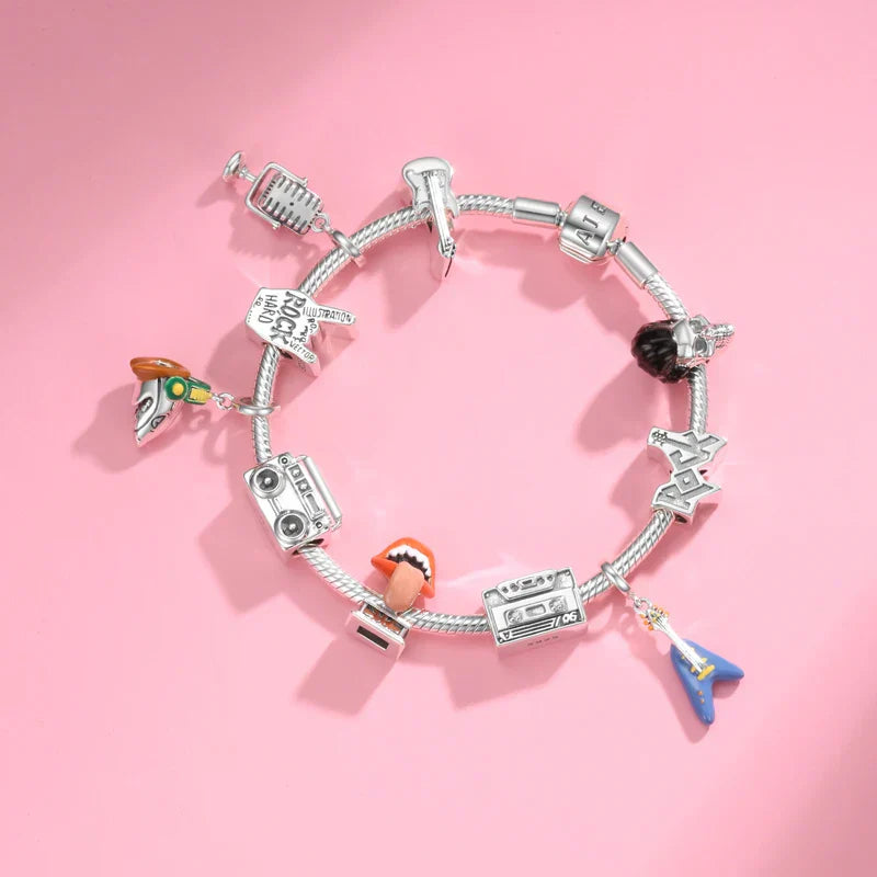 Sterling Silver Electric Guitar Charm 🎸 - Fits Pandora Bracelets ...