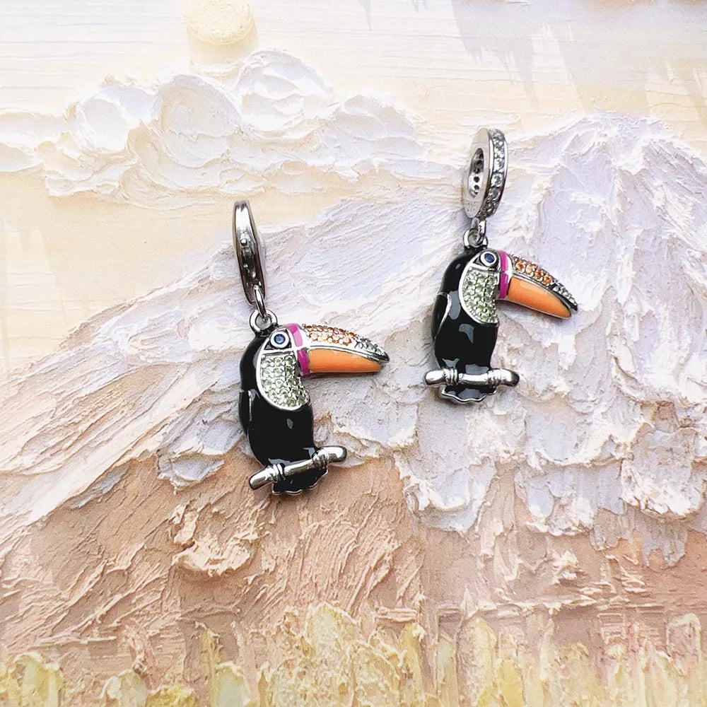 Toucan Charm 🦜 - Fits Pandora Bracelets – Planet Charms