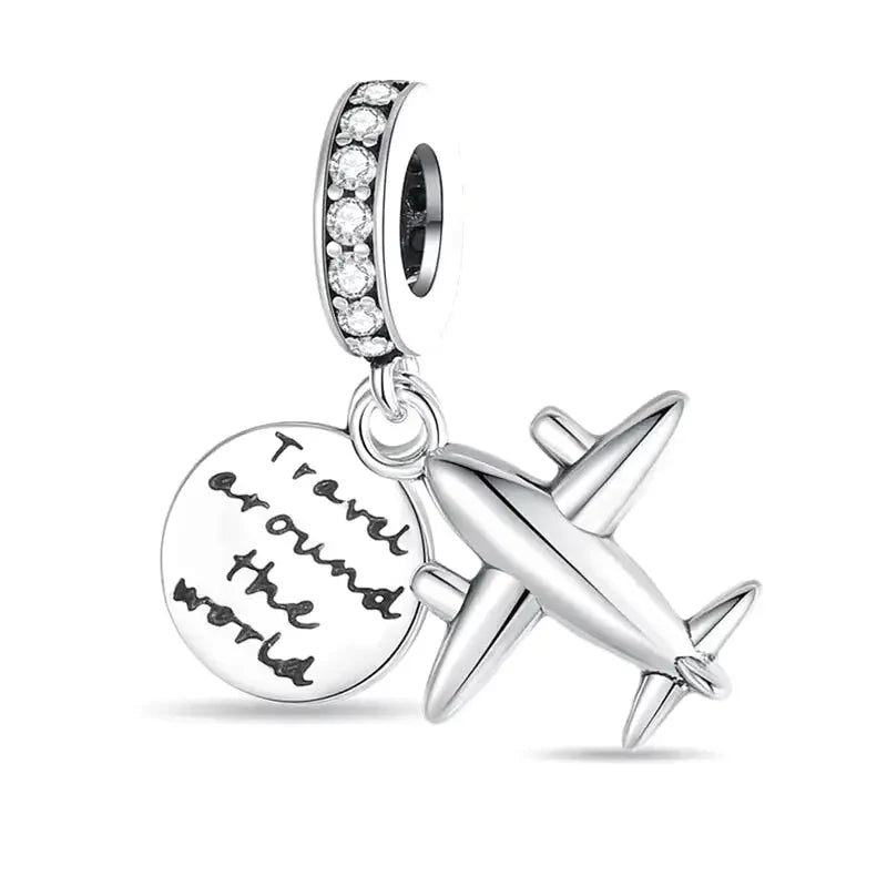 Travel Around the World Charm | Pandora Bracelet Compatible – Planet Charms