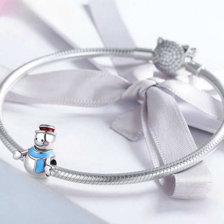 Snowman Charm ⛄ - Fits Pandora Bracelets – Planet Charms
