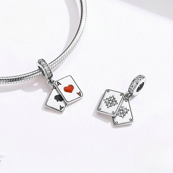 Playing Cards Charm 🃏 - Fits Pandora Bracelets – Planet Charms