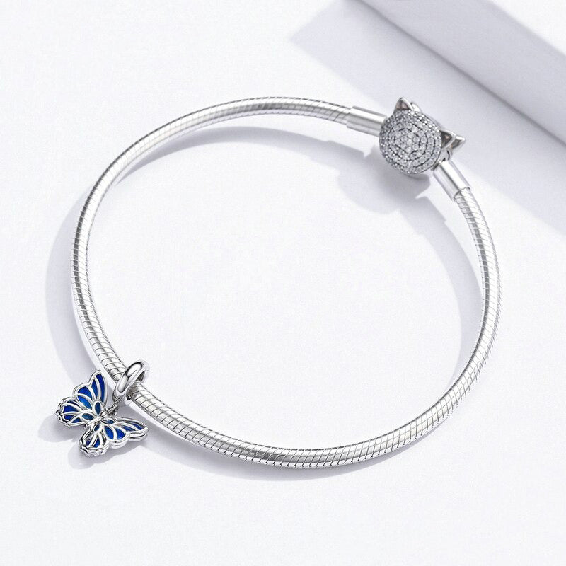 Blue Butterfly Charm | Pandora Bracelet Compatible – Planet Charms