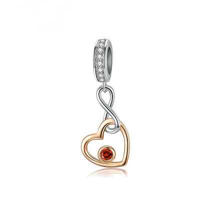 Gold Heart Infinity Charm | Pandora Bracelet Compatible – Planet Charms
