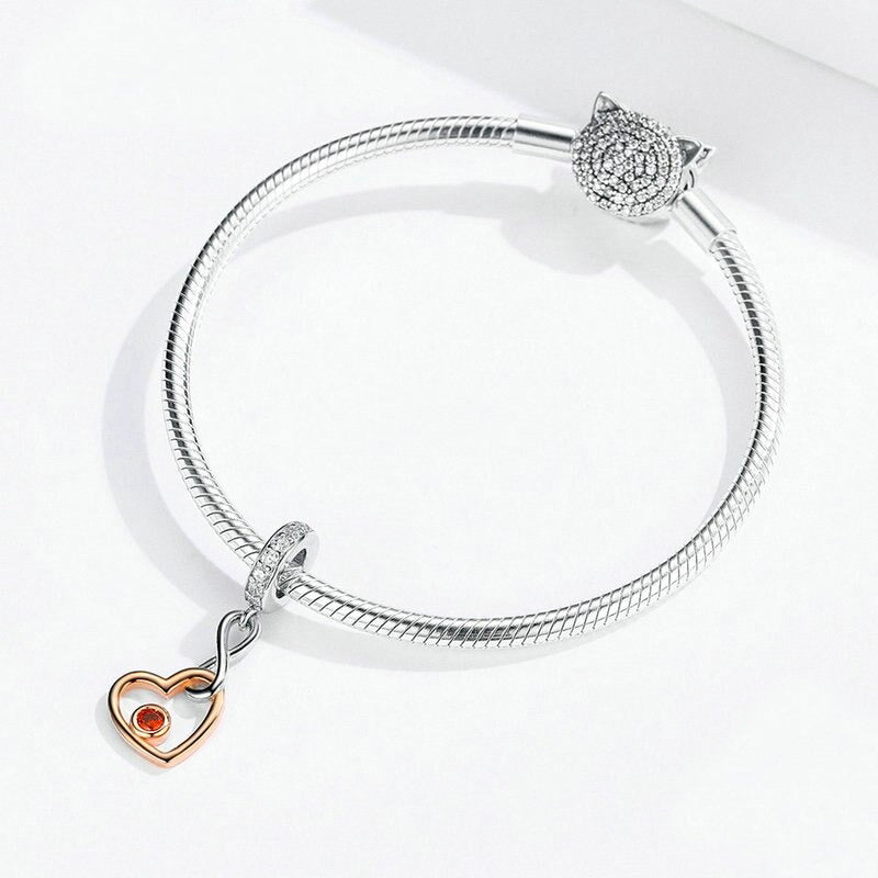 Gold Heart Infinity Charm ️♾️ - Fits Pandora Bracelets – Planet Charms
