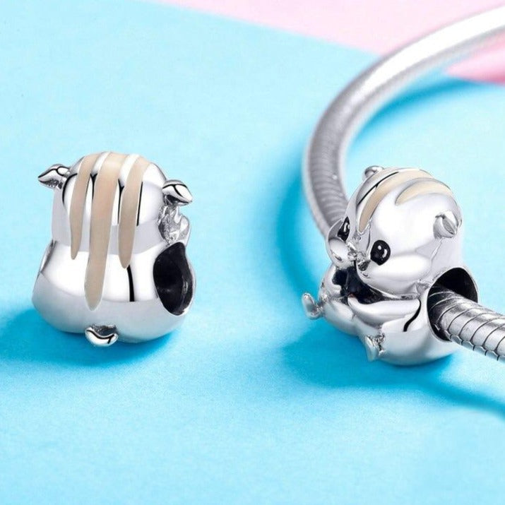 Silver Hamster Charm 🐹 - Fits Pandora Bracelets – Planet Charms